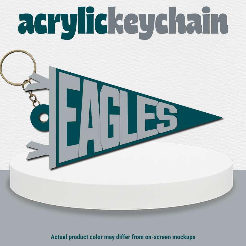 NFL Acrylic Pennant Keychain | Choose Your Team Football Gift – 4K Made ...